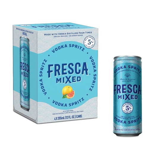 Fresca Mixed Vodka Spritz 4pk 12oz Cans : Target