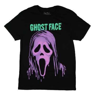 Movie Men's Ghost Face Drip Design Mask Adult Short Sleeve T Shirt (l ...