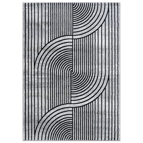 World Rug Gallery Contemporary Arch Knot Design Area Rug - Gray 5' X 7 ...