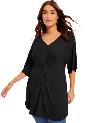 Plus Size Black Tunic