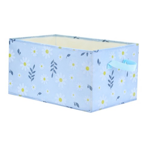 Unique Bargains Fabric Collapsible Printed Storage Bins With Handles ...