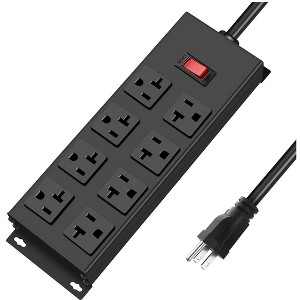 Etokfoks 20 amp heavy duty power strip 8 outlets 6ft 12 gauge cord ...