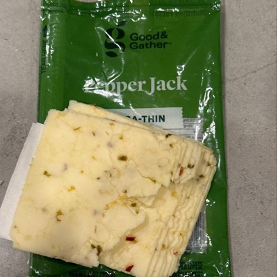 Extra-thin Pepper Jack Deli Sliced Cheese - 8oz/18 Slices - Good ...