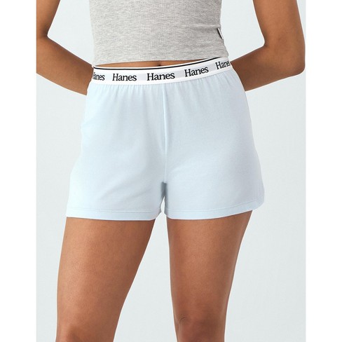 Hanes Originals Comfywear Women's Sleep Shorts Silence Blue S : Target