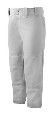 Mizuno Youth Girl's Belted Softball Pant Girls Size Large In Color Grey ...