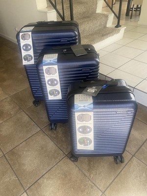 Travel Select Sunny Side 3pc Hardside Spinner Luggage Set With Usb Port ...