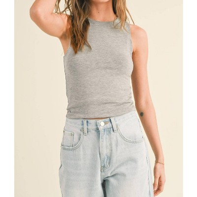 Women's Double Layered High Neck Tank Top - Miou Muse M : Target