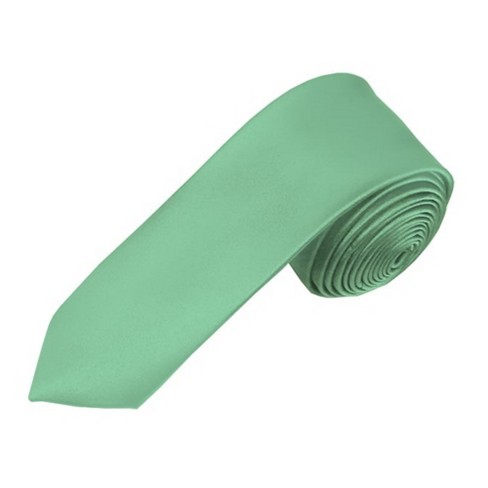 Thedappertie Men's Mint Green Color Skinny 2 Inch Wide And 57 Inch Long Necktie : Target