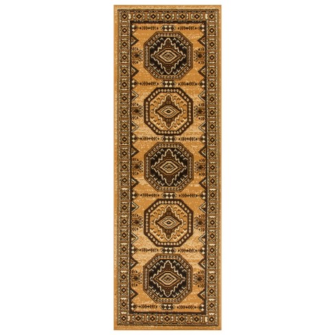 Modern Farmhouse Rustic Geometric Indoor Runner Or Area Rug, 2'7"x8 ...