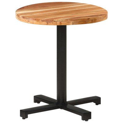 Vidaxl Bistro Table Round Ã˜27.6"x29.5" Rough Mango Wood : Target