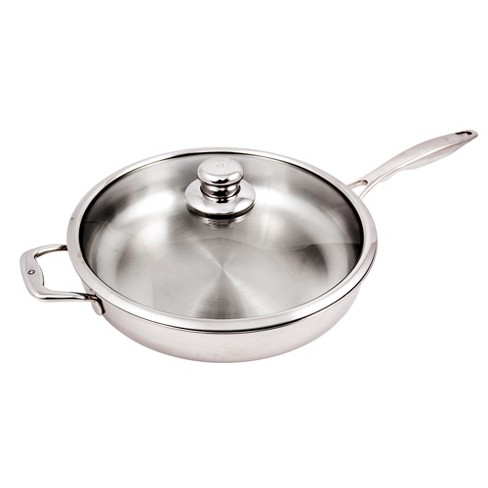 Swiss Diamond Premium Clad Saute Pan With Tempered Glass Lid, 12.5", 5. ...