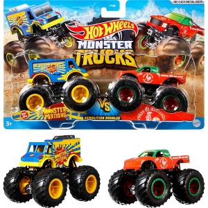 Hot Wheels Monster Trucks Diecast Demolition Doubles 2pk - 1:64 Scale ...