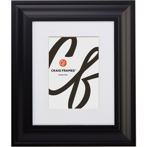 Craig Frames Contemporary Upscale 24x24 Inch Black Single Image Picture Frame Matted For A 20x20 ...