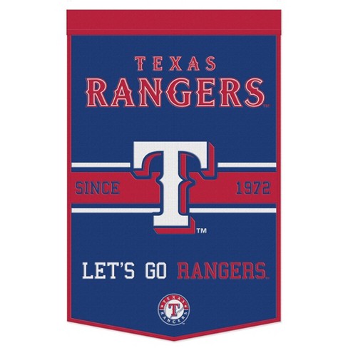 24" x 38" MLB Texas Rangers Wool Banner : Target