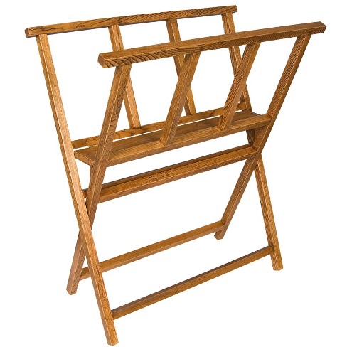Creative Mark Folding Wood Large Print Rack - Perfect For Display Of ...
