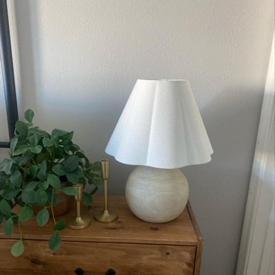 Scallop Pleated Lamp Shade White - Threshold™ Designed With Studio ...