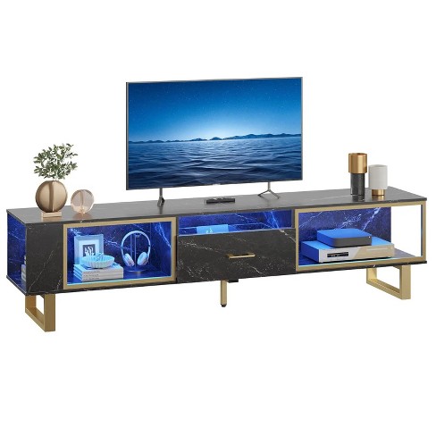 Bestier 80 Inch Led Tv Stand Gaming Entertainment Center With Open ...