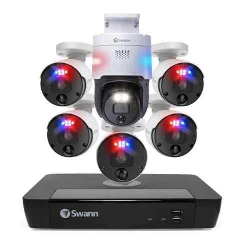 Nvr8-8580 / 2tb / 5 X Nhd-1200be 12mp Bullet / 1 X Nhd-900pt Pan Tilt ...