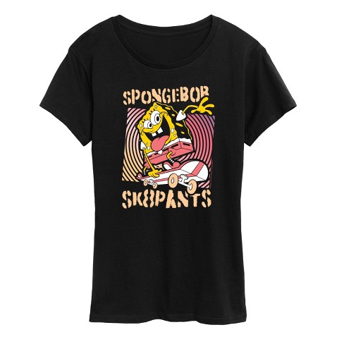 Women's - Spongebob Squarepants - Spongebob Sk8pants Short Sleeve ...