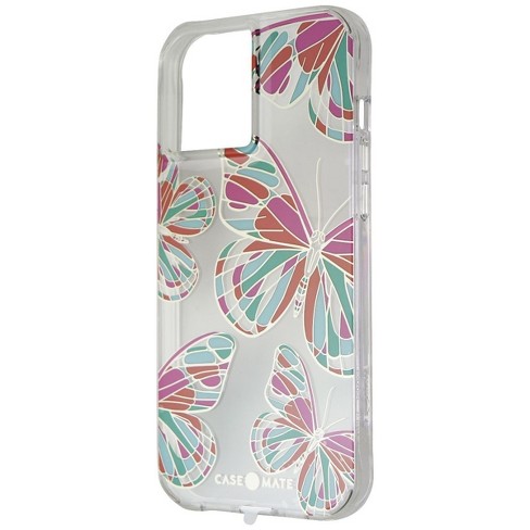 Case-mate Prints Series Hardshell Case For Iphone 12 Pro Max - Butterflies/clear : Target