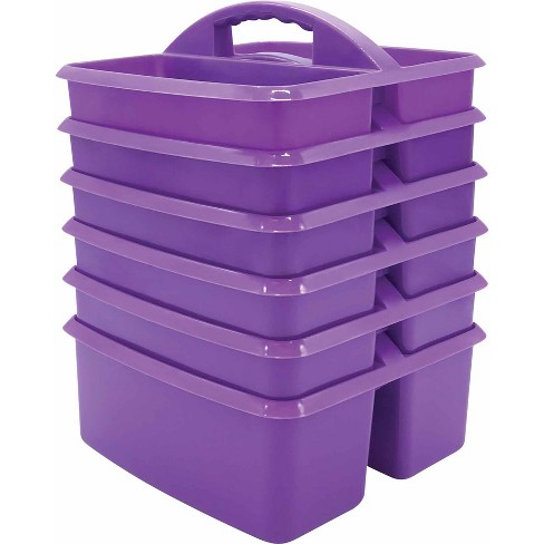 Teacher Created Resources® Purple Plastic Storage Caddy, Pack Of 6 : Target