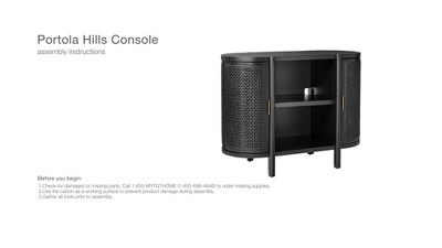 Portola Hills Caned Door Console With Shelves Threshold Designed With Studio Mcgee Target