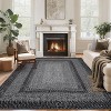 Braided Print Large Rug Washable Area Rugs for Living Room Low Pile ...