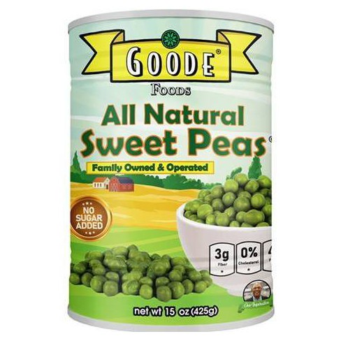 Goode Foods All Natural Sweet Peas - 15oz : Target