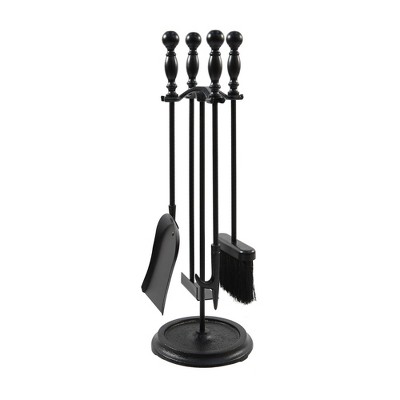 3-piece Fireplace Tool Set- Medieval Knight Cast Iron Statue Holds ...