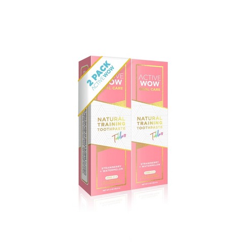 Active Wow Toddlers' Natural Training Toothpaste - 2oz/2pk : Target