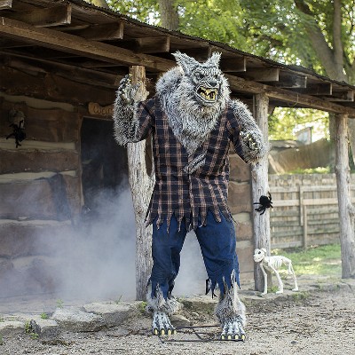 Seasonal Visions Animated Hulking Werewolf Halloween Decoration - 7.5 ...