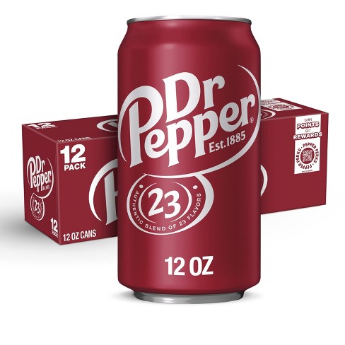 Dr Pepper Soda - 12pk/12 Fl Oz Cans : Target