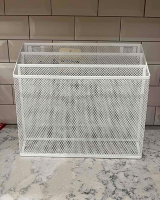Mesh Hanging File Sorter With Keyholes White - Brightroom™ : Target