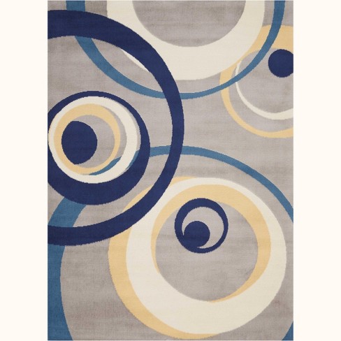 Nourison Grafix Grf21 Grey Indoor Area Rug 5'3" X 7'3" : Target