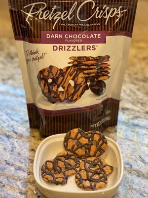 Snack Factory Pretzel Crisps Drizzlers Dark Chocolate Drizzled Pretzels ...