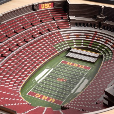 Ncaa Usc Trojans 25-layer Stadiumviews 3d Wall Art : Target