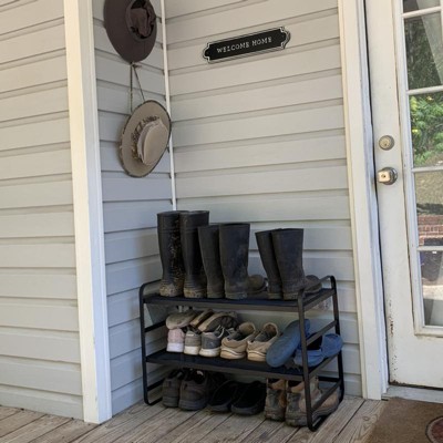 2 Tier Shoe Rack Metal Mesh - Brightroom™ : Target
