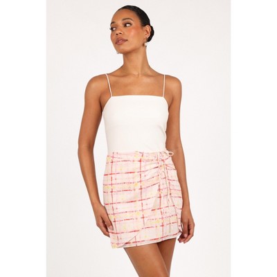 Mirha Mini Skirt - Sunset Check Xl : Target
