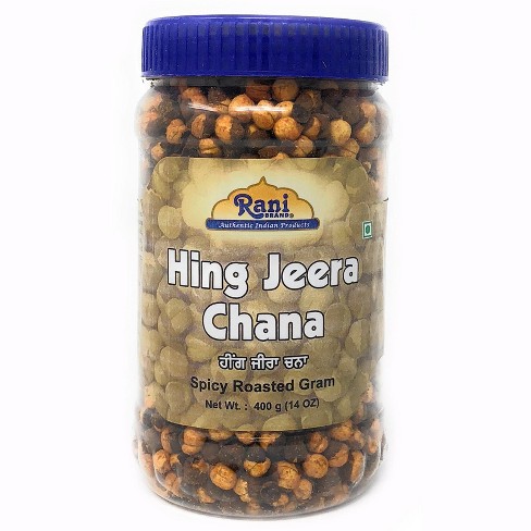 Roasted Chana (chickpeas) Hing-jeera Flavor - 14oz (400g) - Rani Brand ...