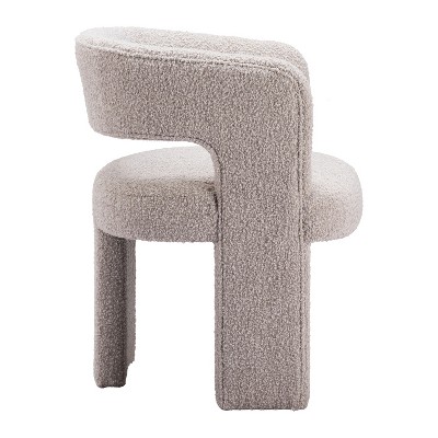 HomeStock 31.1 in H Sandy Beige Finish Round Wood Frame Straight ...
