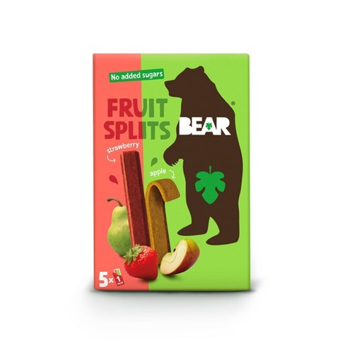 Bear Strawberry Apple Fruit Splits - 3.5oz : Target