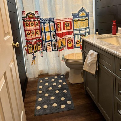 Polka Dot Kids' Bath Rug Pink - Pillowfort™ : Target