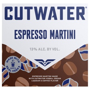 Cutwater Espresso Martini Cocktail - 4pk/355ml Cans : Target