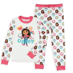 Gabby's Dollhouse Pajamas Toddler Girls Tight Fit Lounge Sleep Set ...