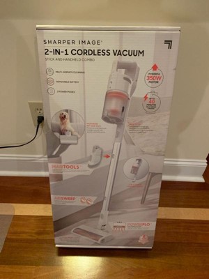 Sharper Image Stick & Handheld Combo Vacuum With 350w Motor, Cordless ...