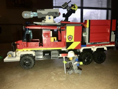 Lego City Fire Command Unit Set With Fire Engine Toy 60374 : Target