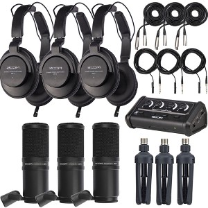 Zoom ZDM-1 Podcast Mic Pack Accessory Bundle With Microphone ...