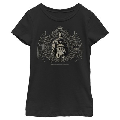 Girl's Batman Secret Code Circle T-shirt - Black - X Small : Target