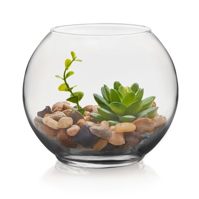 Vickerman 5" Clear Bubble Glass Container. Includes Two Pieces Per Set ...