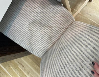 Upholstered Natural Wood Slipper Counter Stool Natural/cream - Hearth ...